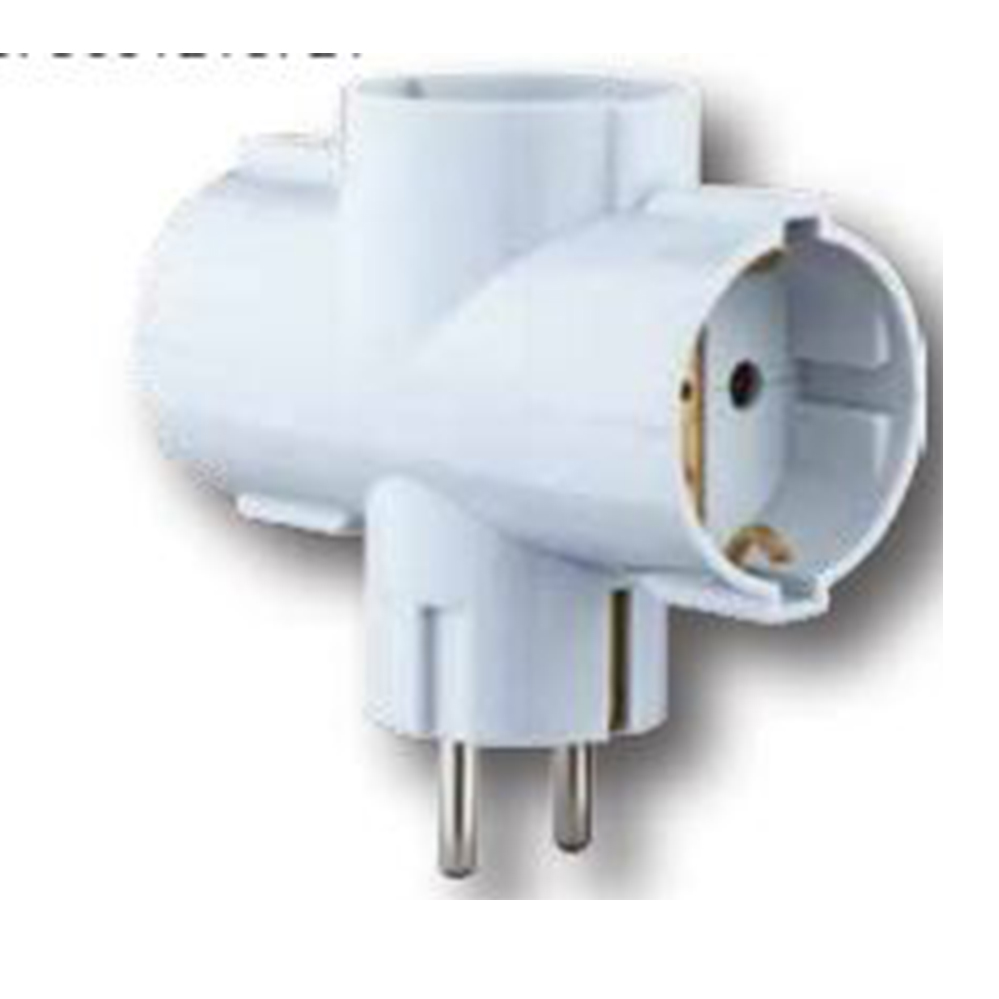 Trostruki T razdjelnik 16A/250 V BIJELI - Spektar Online Shop