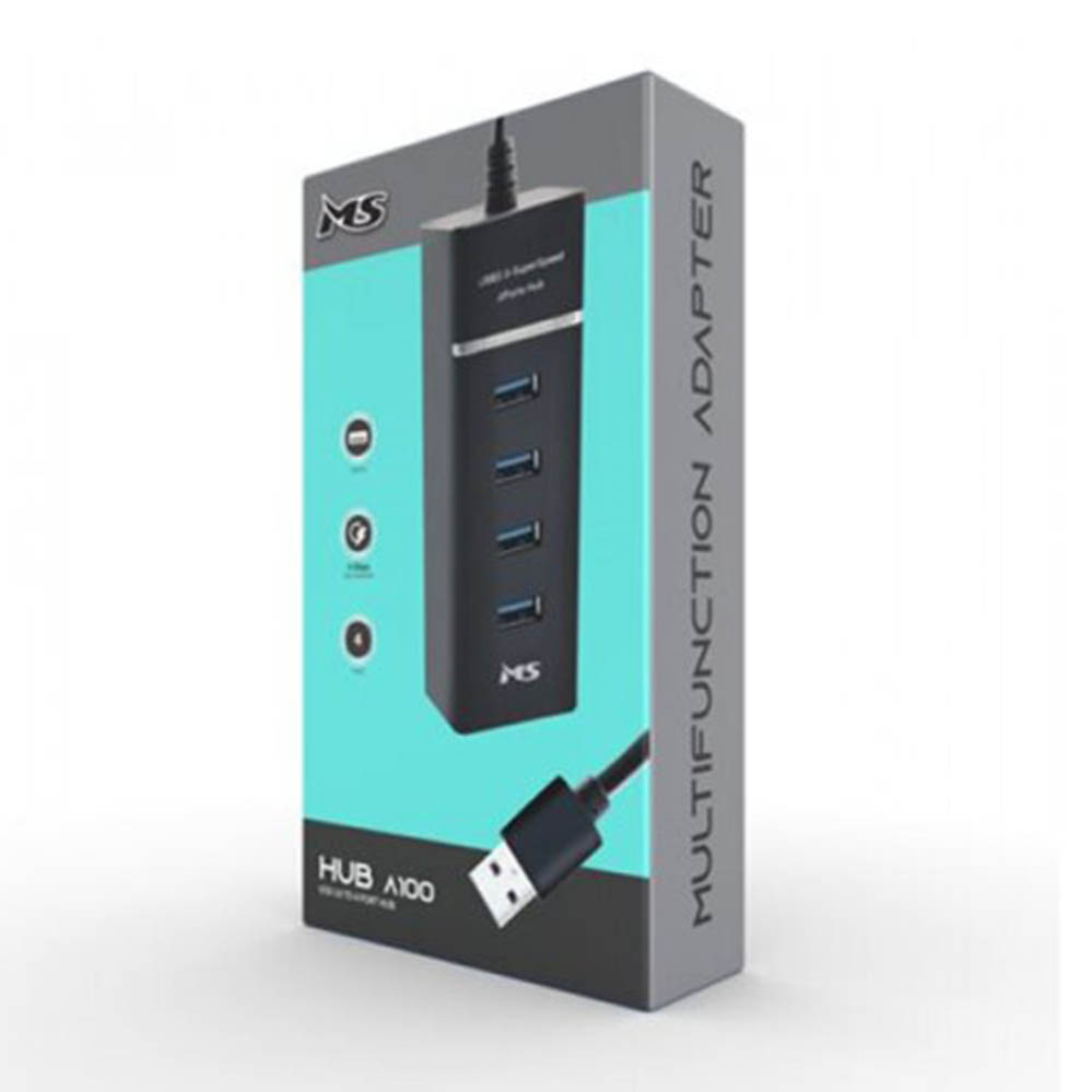 MS USB razdjelnik HUB A100, 4xUSB3.0 - Spektar Online Shop